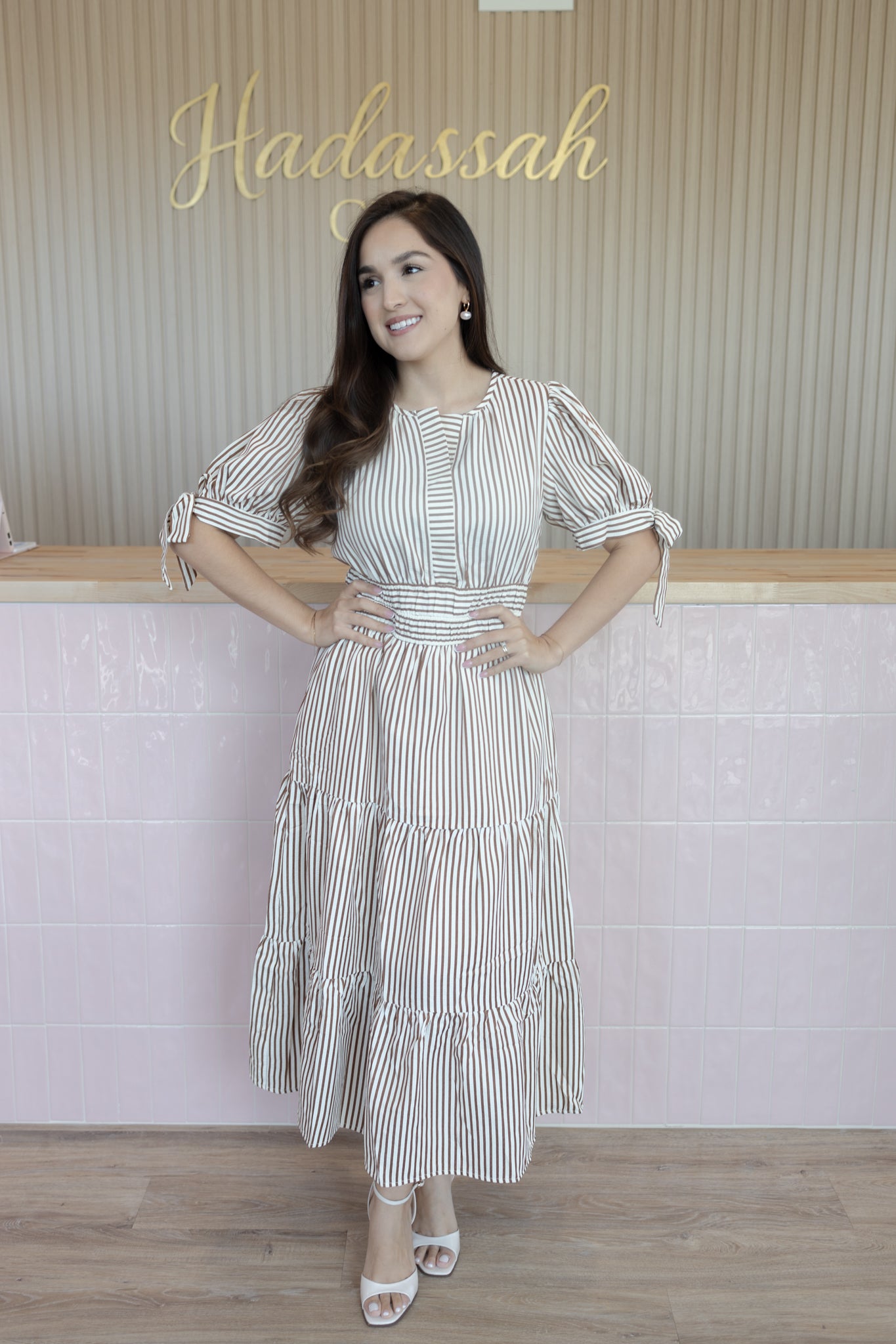 Jessie Mocha Dress – Hadassah Girl