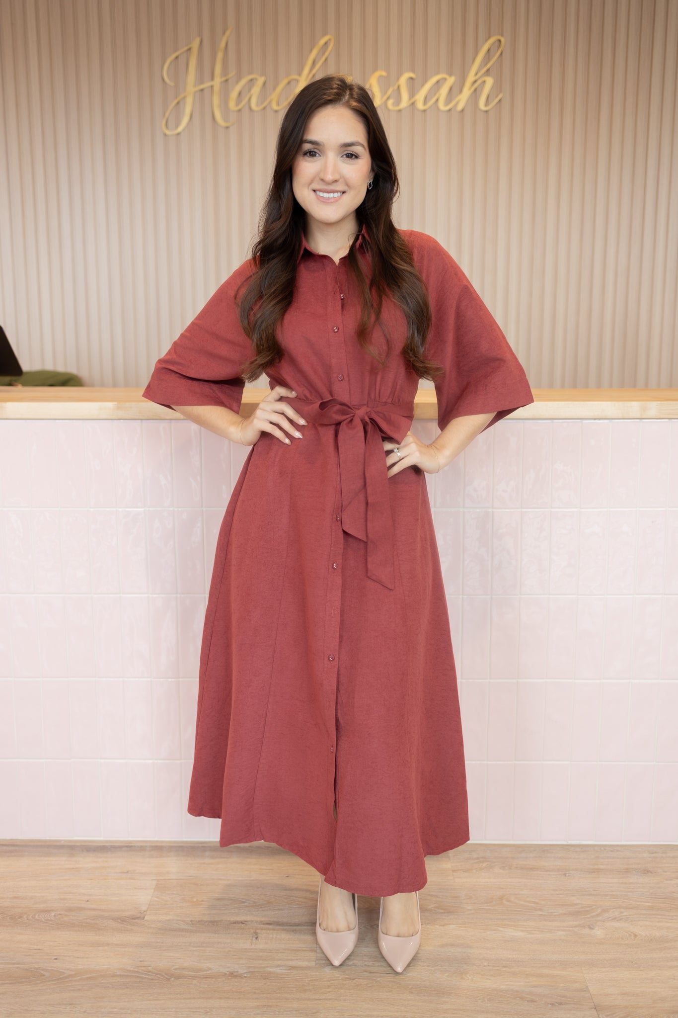 Alea Wine Dress – Hadassah Girl