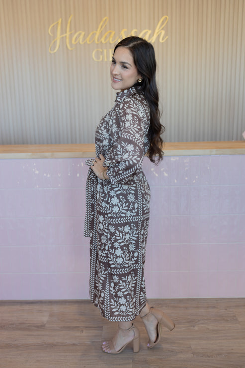 Heaven Brown Dress – Hadassah Girl